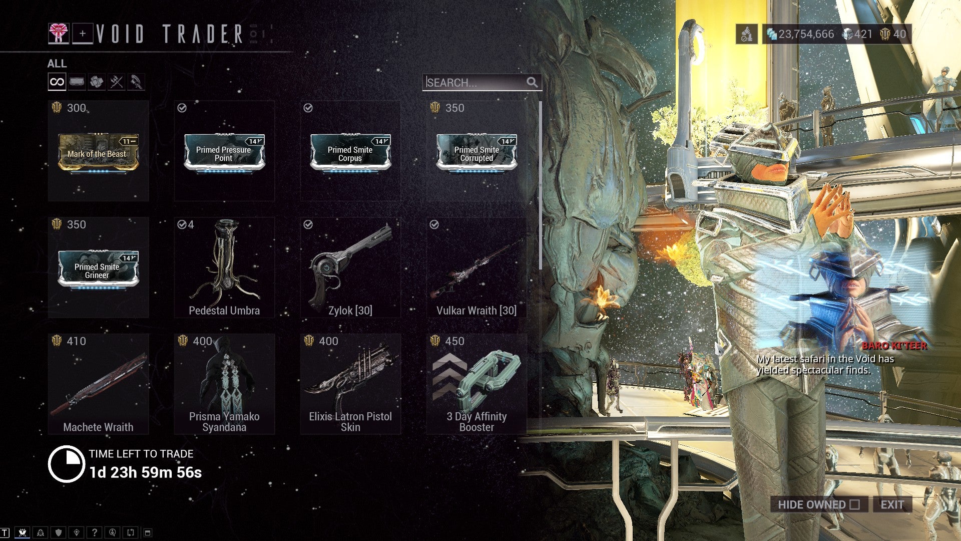 Baro Ki’Teer Void Trader - Farming Ducats | Warframe Today